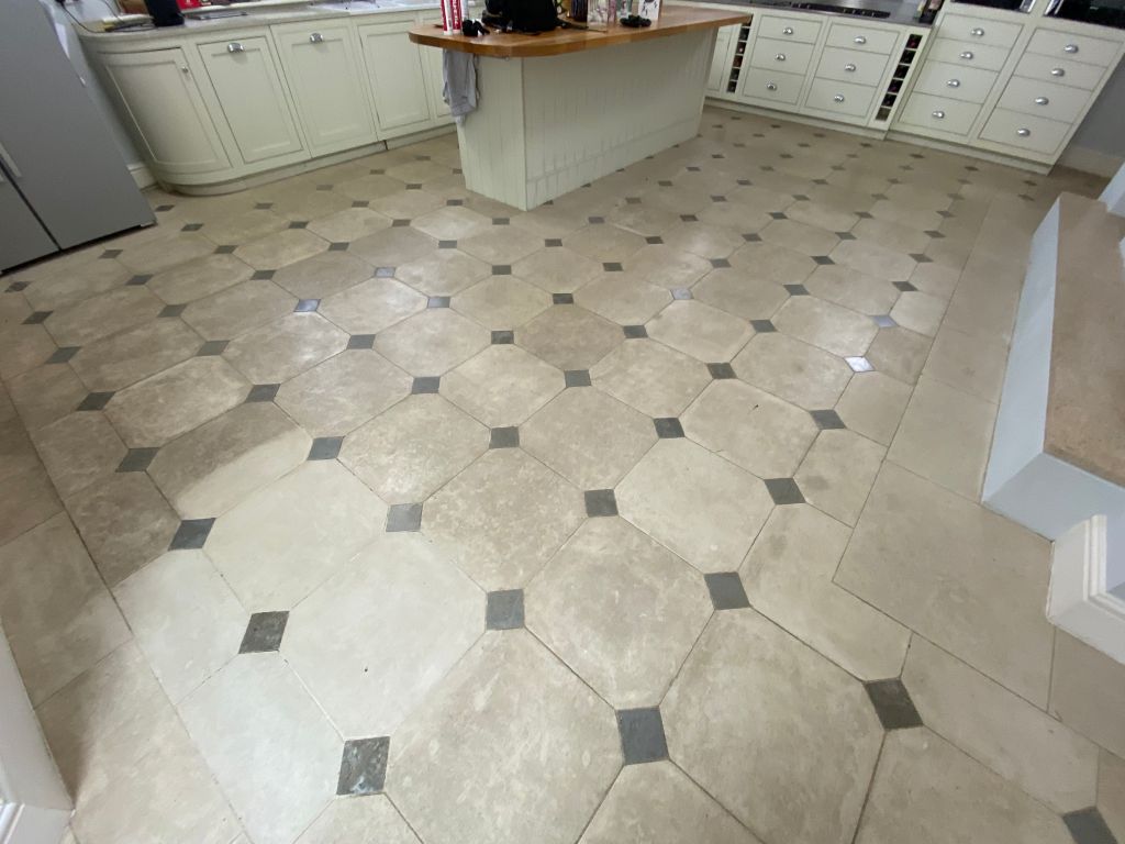 Limestone Tile Restoration, Lode, Cambridge - TMC Specialist Cleaning Ltd